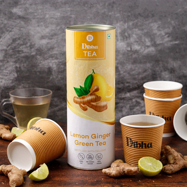 Lemon Ginger Green Tea (Ready to Drink Instant Tea 7 Cups) - 21gm ...