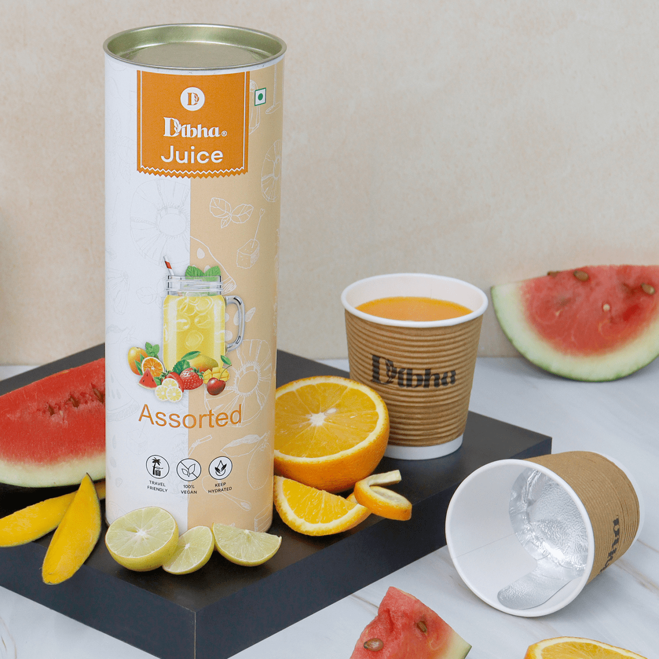 Assorted Instant Drink Premix set of 7 Cups Juices - 140gm - DIBHA ...