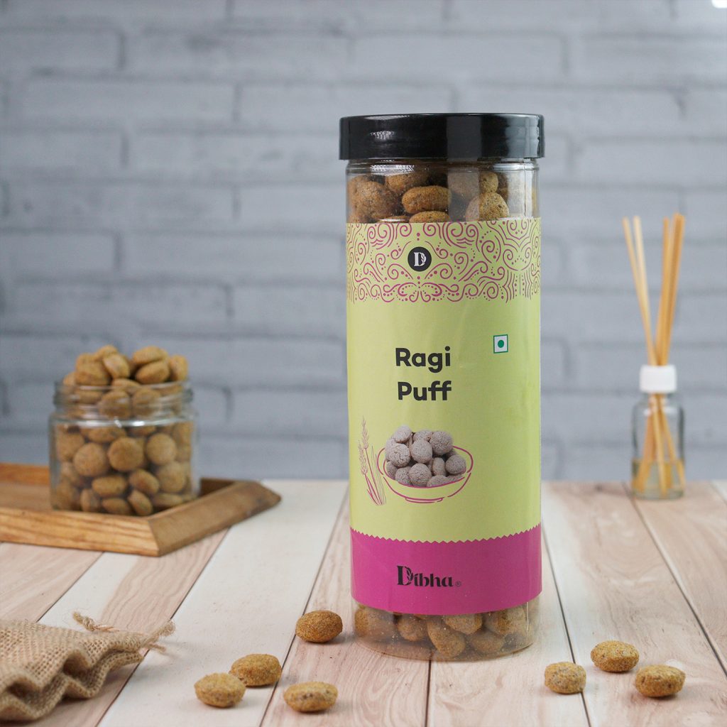 Puffs Pack Of 3 - Oats, Quinoa, Ragi - Total 300g - DIBHA - Honest Snacking